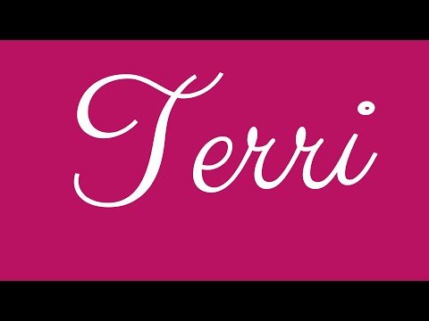Learn how to Sign the Name Terri Stylishly in Cursive Writing