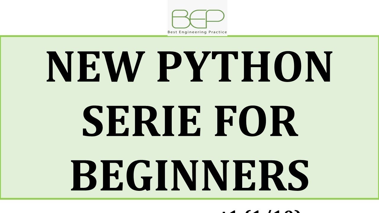 Par1.(1/10)  Install Python and IDE pycharm - Python for absolute beginners - Python for engineering