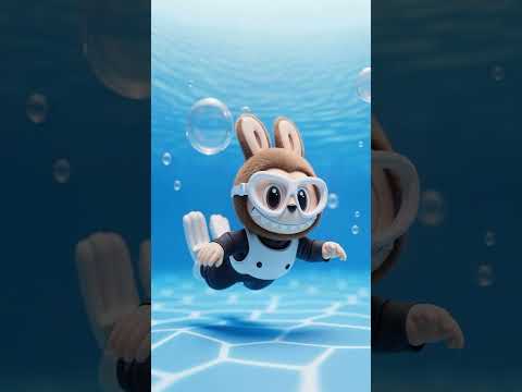 Labubu Underwater Swim – Live Wallpaper with Summer Vibes 🌊 #labubu #livewallpaper