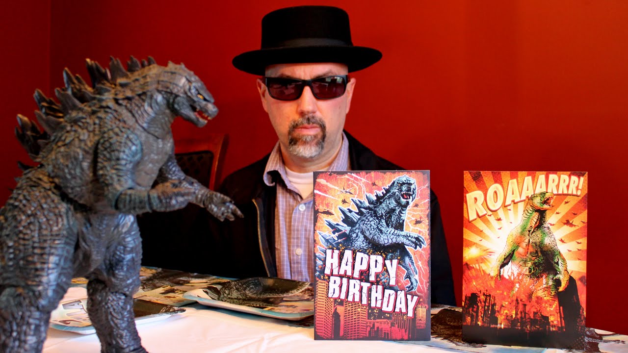 Godzilla 2014 Birthday Cards
