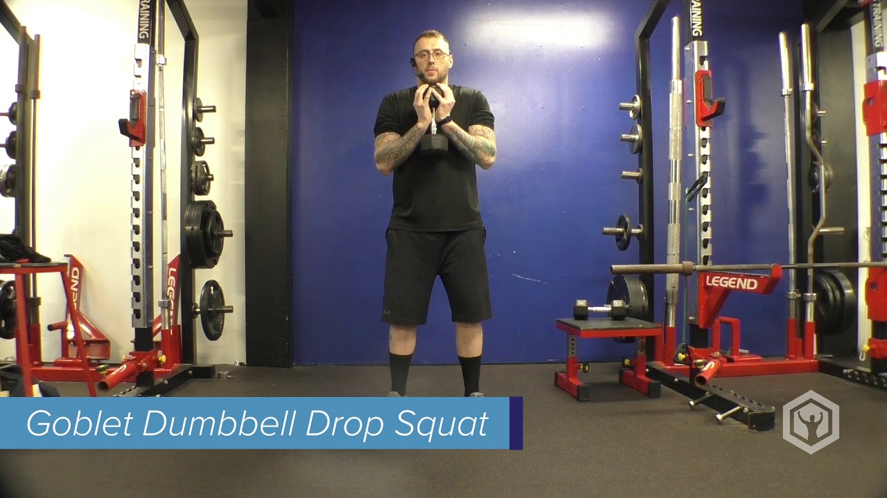 Goblet Dumbbell Drop Squat - Explained