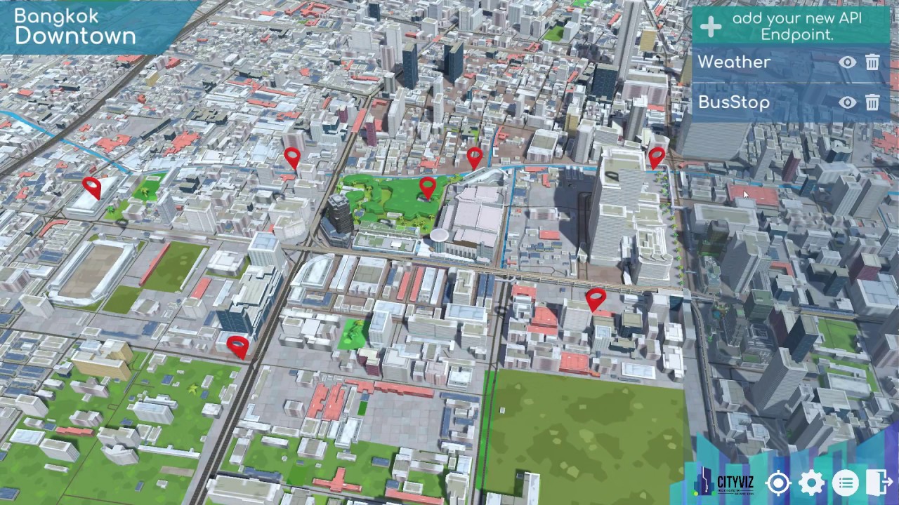 Integrated Smart City Cloud Platform : 3D Map Visualization on Desktop Application