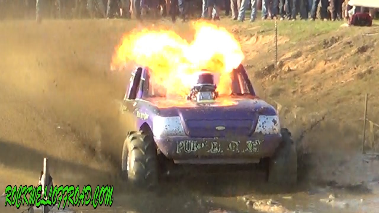 "Purple Monkey" Mud Truck Catches Some Serious Nitrous Fire - autoevolution