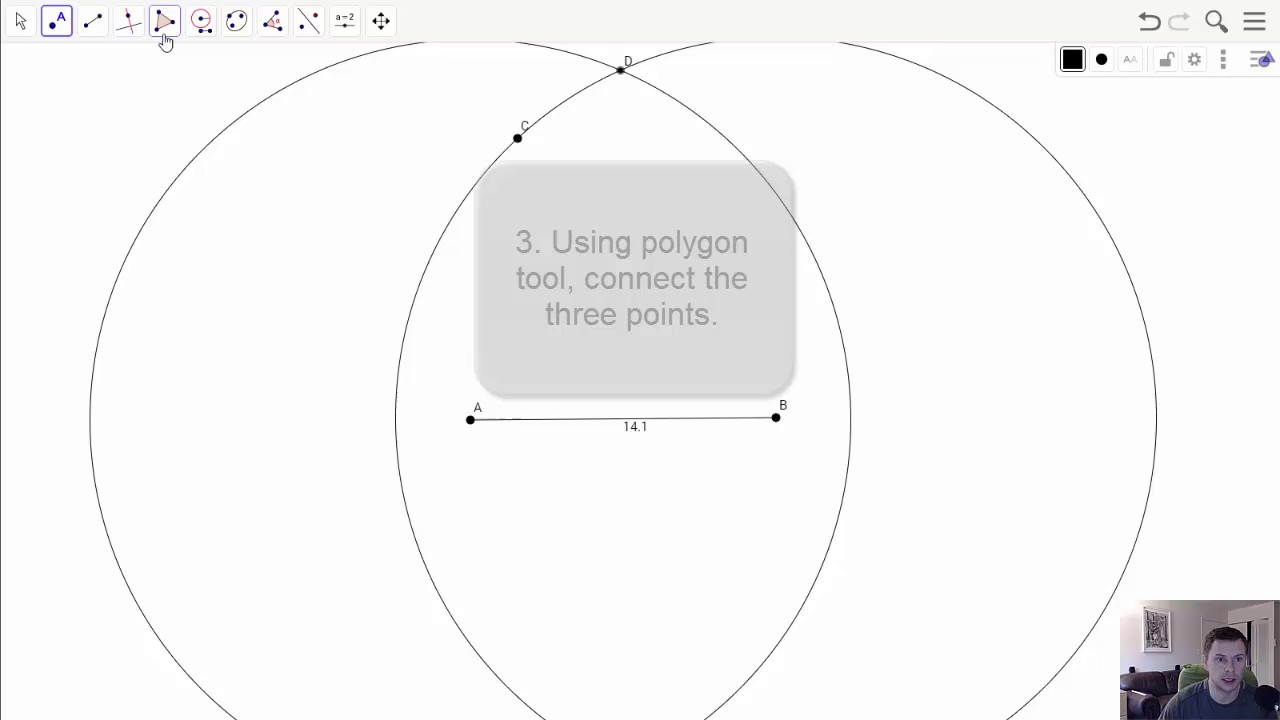 Isosceles Triangle GeoGebra Construction