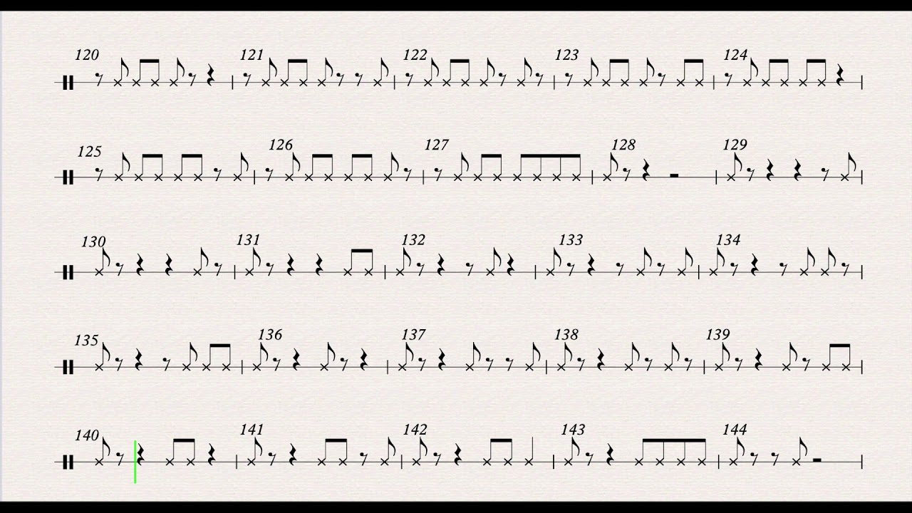 Binary Rhythms, with backbeat