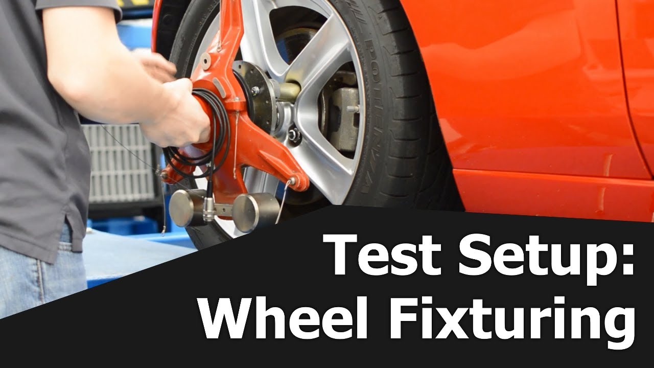 K&C Test Setup: Wheel Fixturing