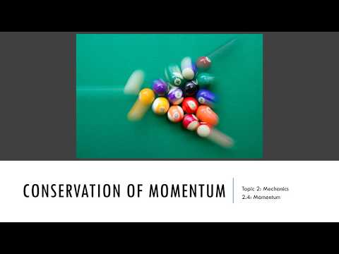 Conservation of momentum - IB Physics