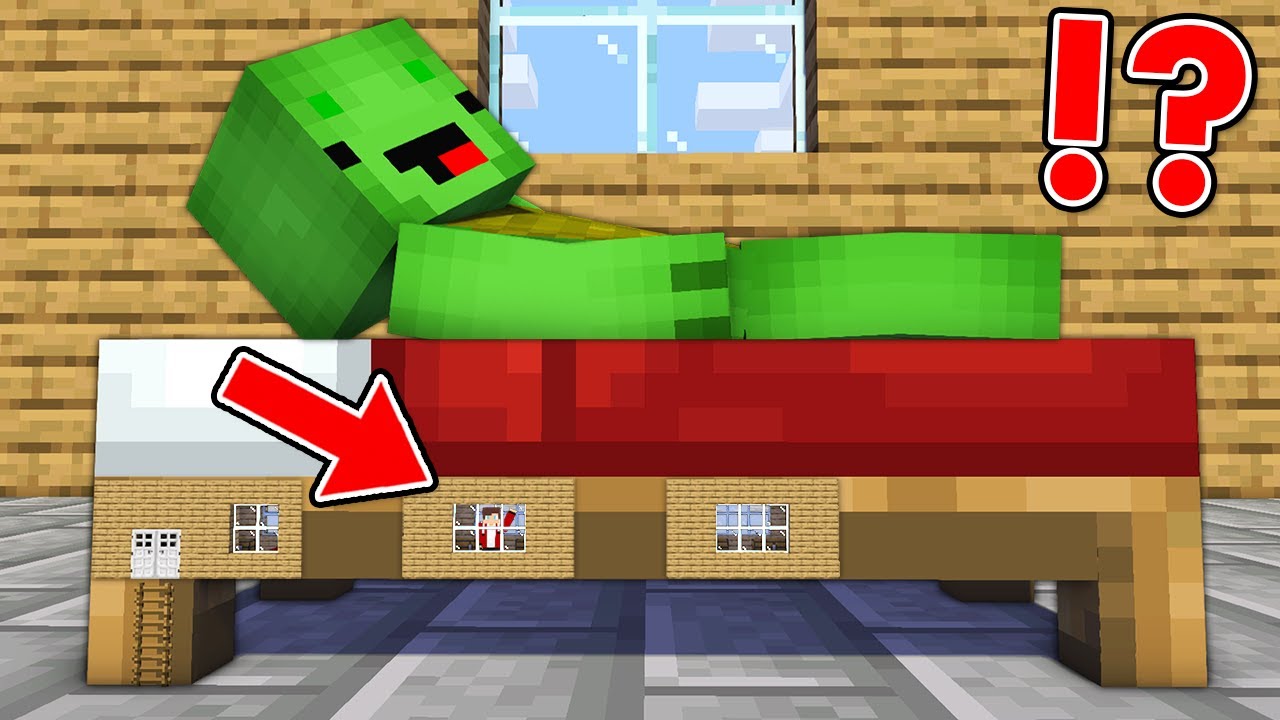Built a House inside BED in Minecraft