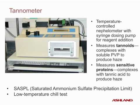 Evaluation of Beer Stability: Measurement of Haze and Haze Precursors
