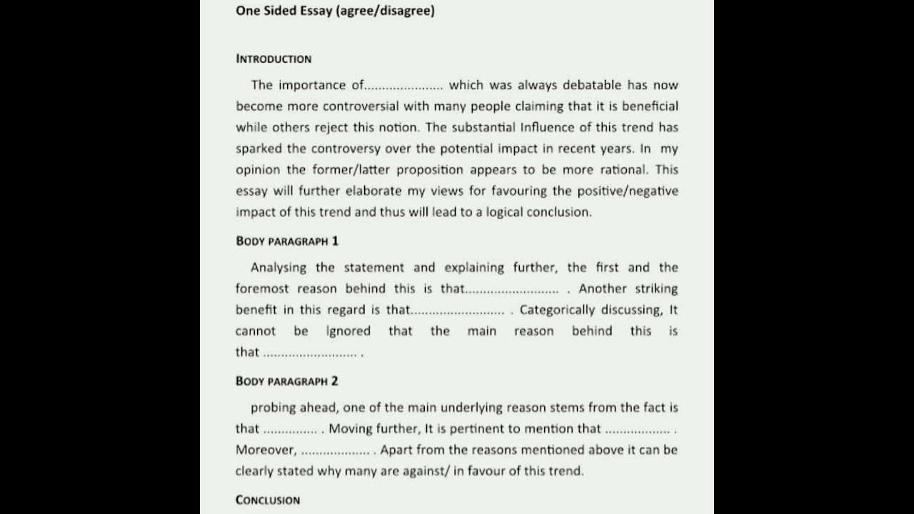 Task 2 (writing)IMPORTANT TEMPLATE [AGREE /DISAGREE]