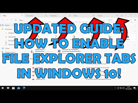 UPDATED Guide: How To Enable Exploer Tabs in Explorer Running Windows 10
