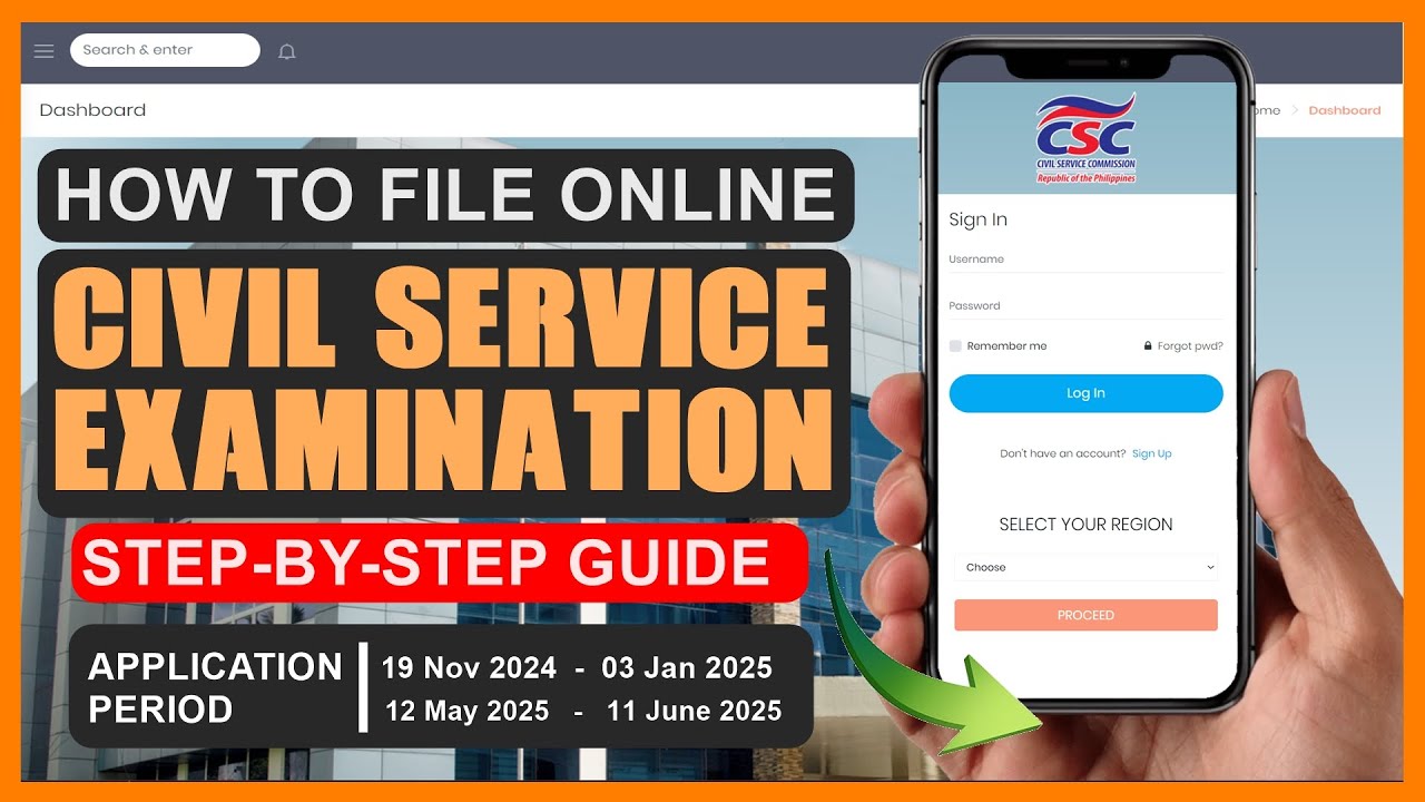 HOW TO FILE CIVIL SERVICE EXAM ONLINE 2025