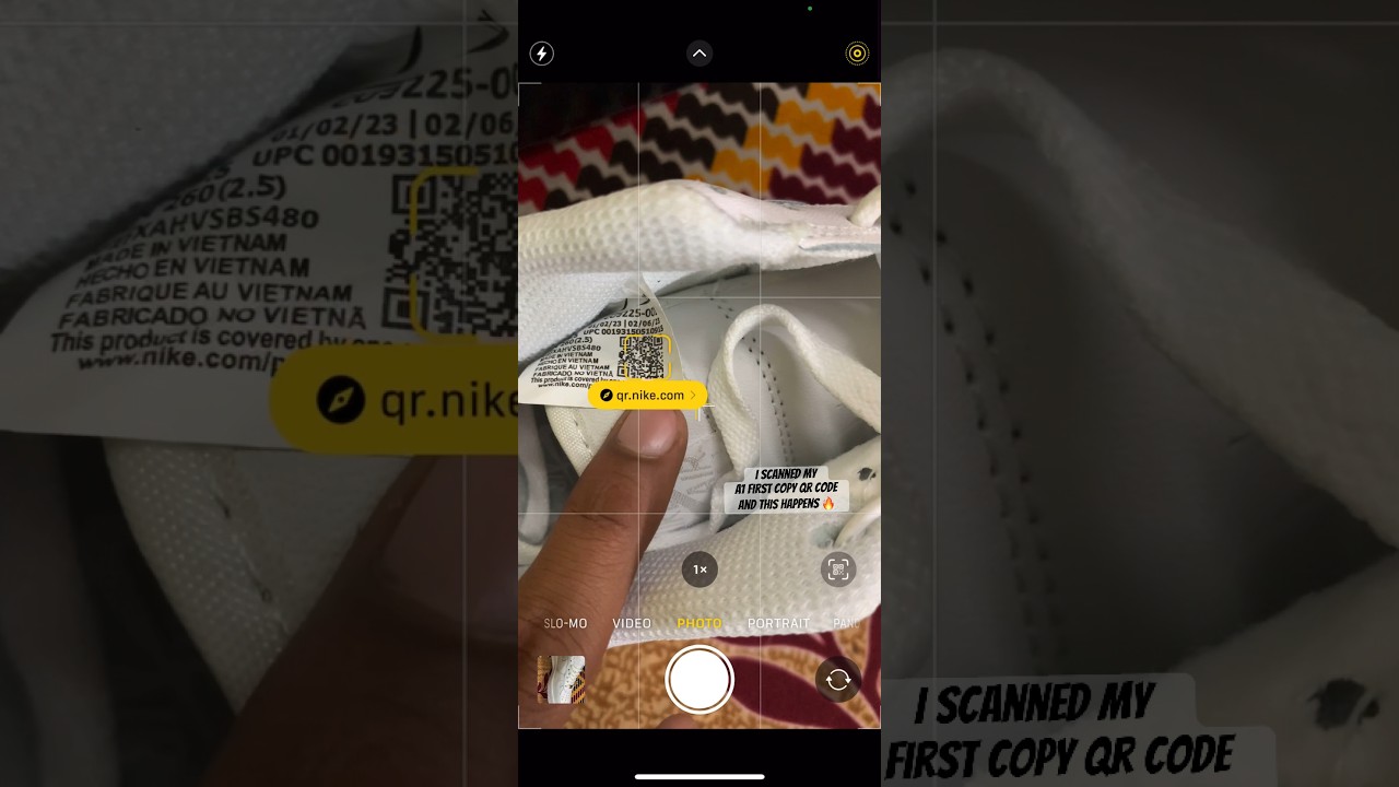 What Happens If you Scan Air Force 1 First copy🔥 #viral #shortsvideo #ytshort #nikeshoes #nike