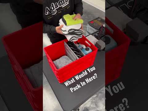 You could pack so many detailing products that will stay safe in this durable Sidio Crate! #storage
