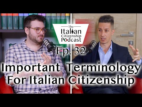 Important Terminology For Italian Citizenship
