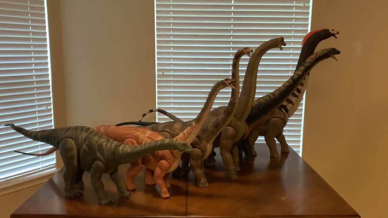 Jurassic World Toys Colossal Sauropods Size Comparison