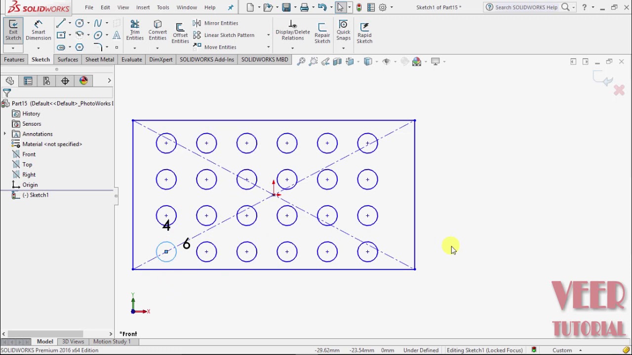 25 Sketch Pattern | Solidworks | English