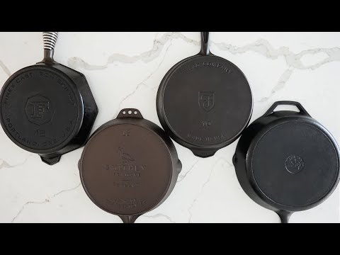 Best Cast Iron Skillet - Cooking and Clean up of Finex, Smitheys, FieldCo and Lodge