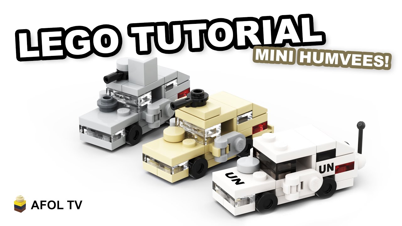 LEGO Mini Military Humvees (TUTORIAL - 3 Designs!!)