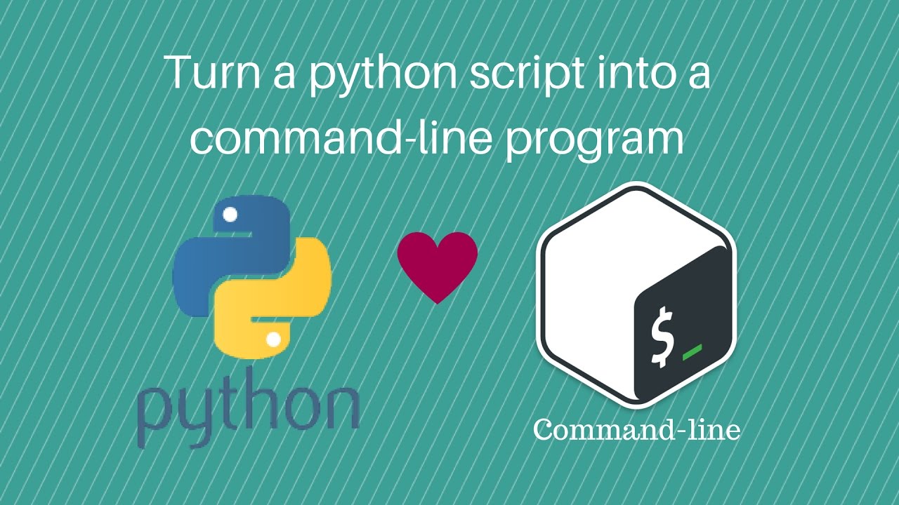 How to turn a python script into a command-line program
