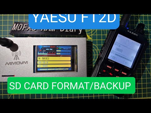 YAESU FT2D - SD CARD CONFIG/ BACKUP / FORMAT
