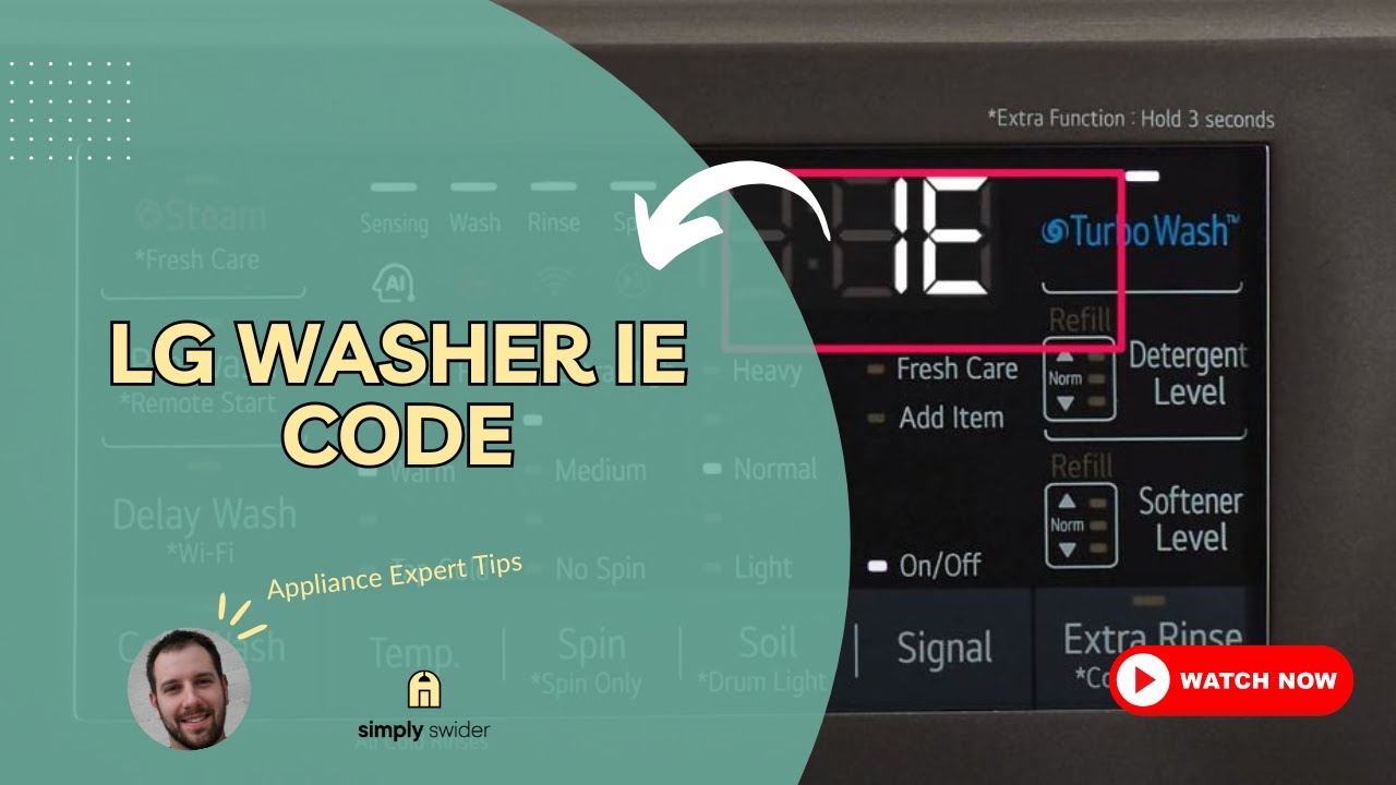 Fix Your LG Washer IE Error Code - 6 Solutions That Actually Work