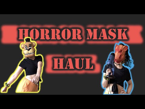 Trying on horror masks (Dead by Daylight, Resident Evil, Five Nights at Freddy's, Silent Hill, etc)