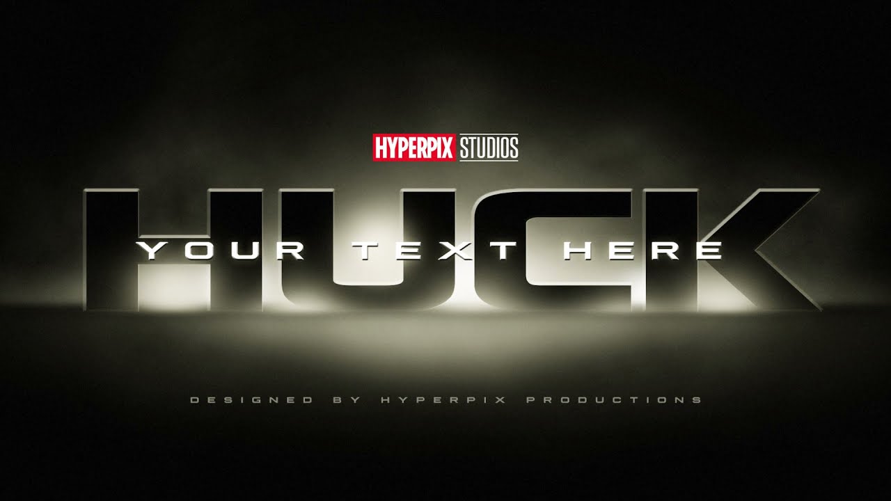 The Incredible Hulk Logo Style - Photoshop Text Effect