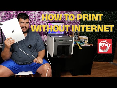 How to print without internet on iPad Photo Booth - Photo Booth Hack