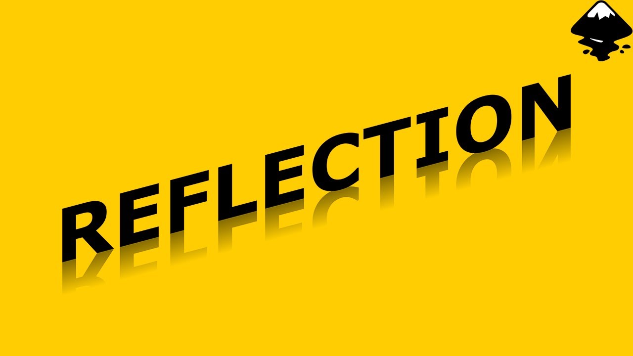 How to create a reflection text effect in Inkscape