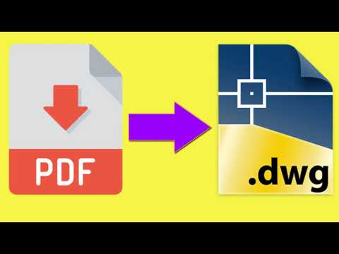 HOW TO CONVERT PDF TO DWG AUTOCAD