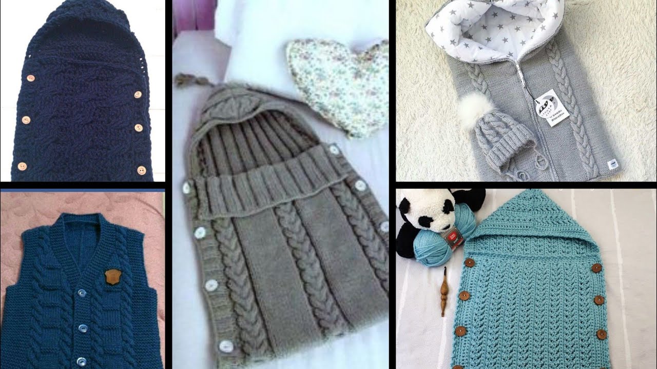 Knitted Baby Sleeping Crochet Bag | Knitting Patterns motivational ideas for beginners collection...
