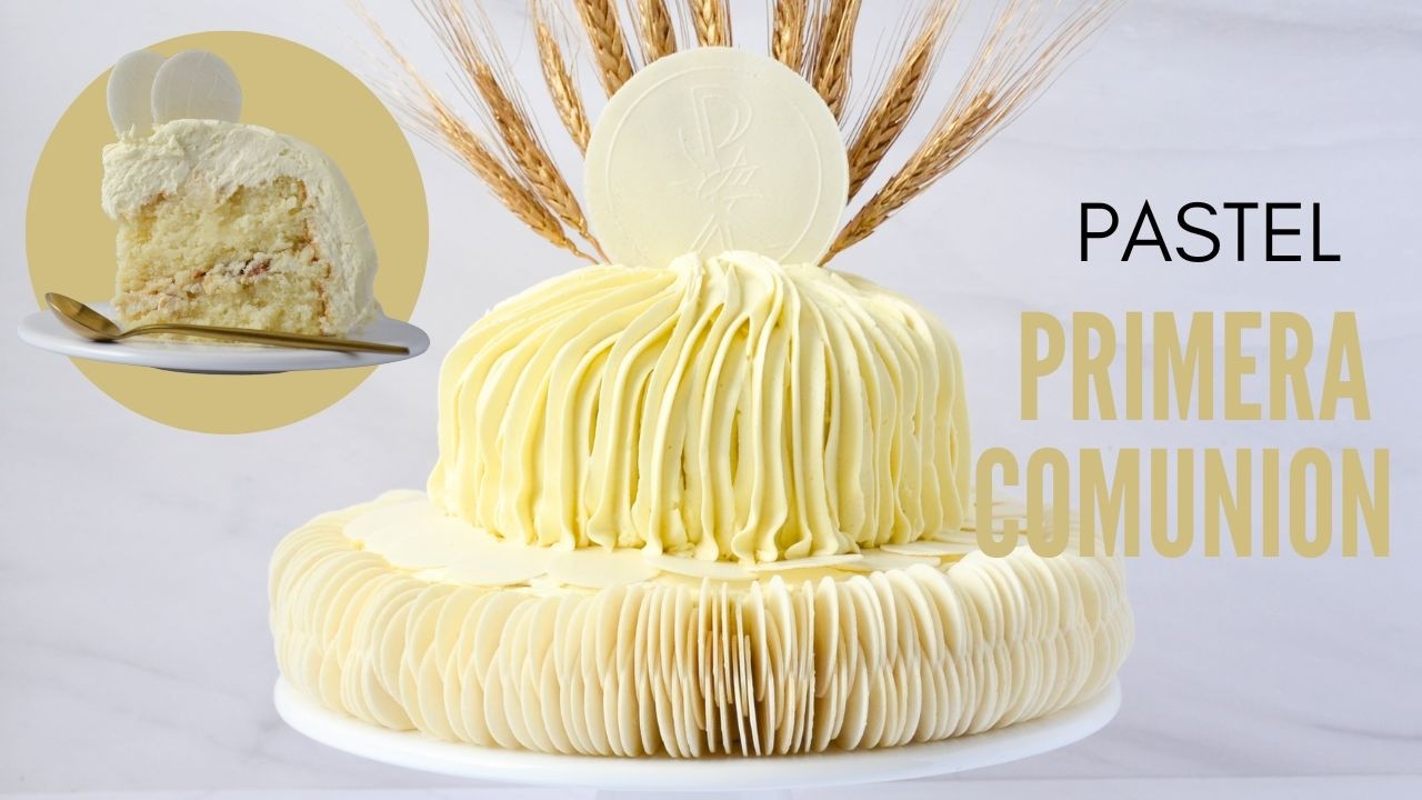 Prepare this beautiful FIRST COMMUNION CAKE step by step