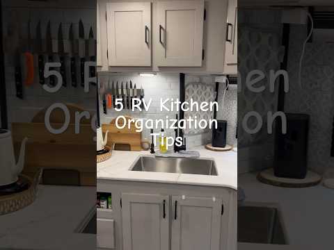 5 Genius RV Kitchen Hacks! 🚐✨ #rvlife #organizationtips #theorganizedcamper