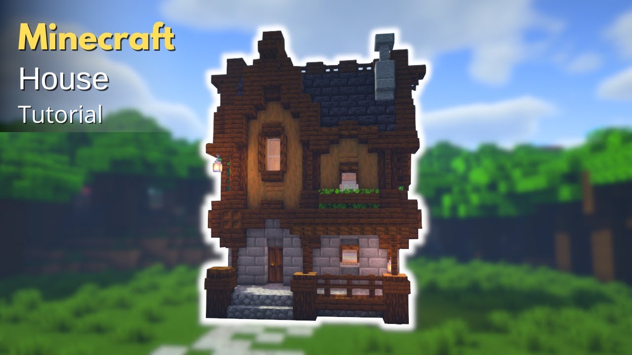 Minecraft: How to Build a Dark Oak House | Survival House (Tutorial ...