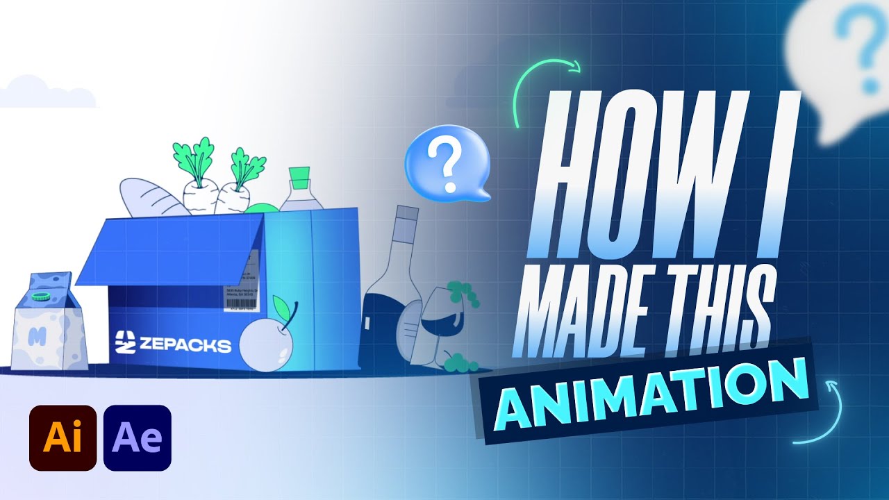 How I Made This Box Animation in Aftereffects (Process Breakdown)