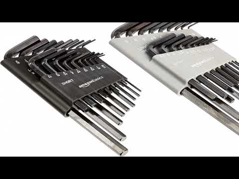 Great product - Amazon Basics Allen Wrench/Hex Key Set with SAE/Metric Sizes and 2 Storage Cases, 3