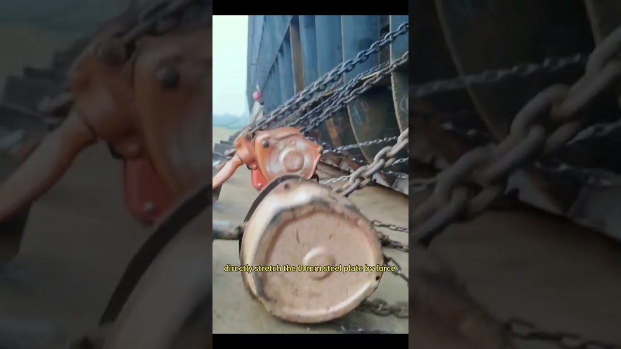 10mm thick external cambered steel plate manually directly dragged and bent to assemble cargo ship !