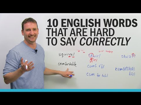 10 English words that are hard to say correctly