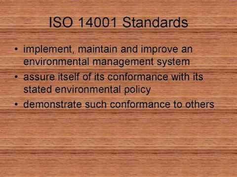 Contents Of ISO 14001 Standards