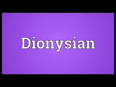 Dionysian Meaning