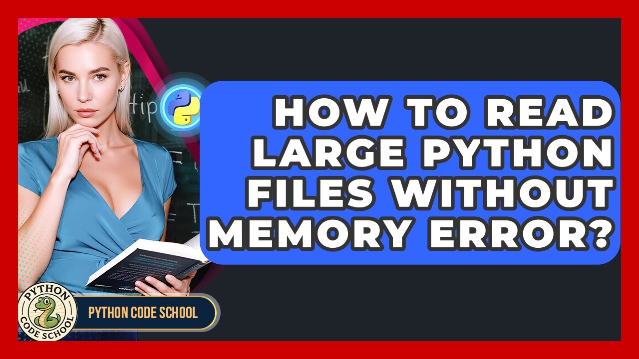 How To Read Large Python Files Without Memory Error? - Python Code School