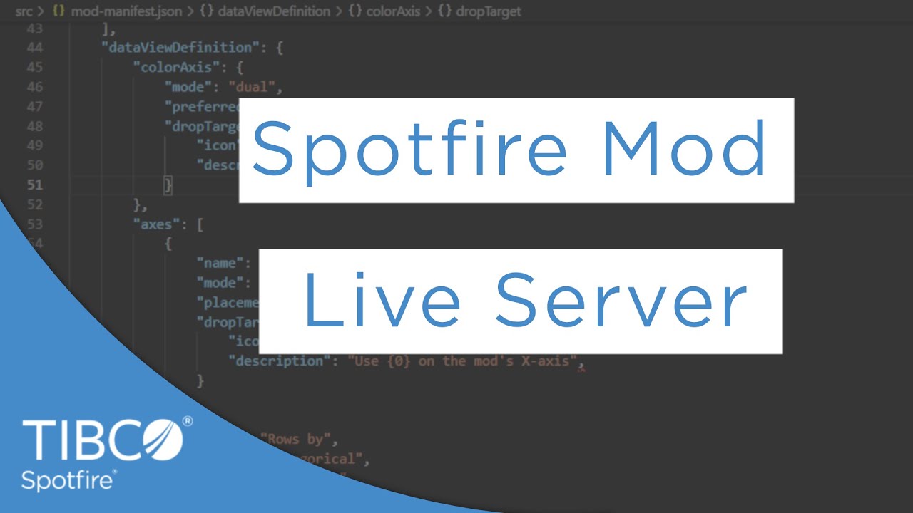 Setting up a Live Server | Spotfire Mods Tutorial