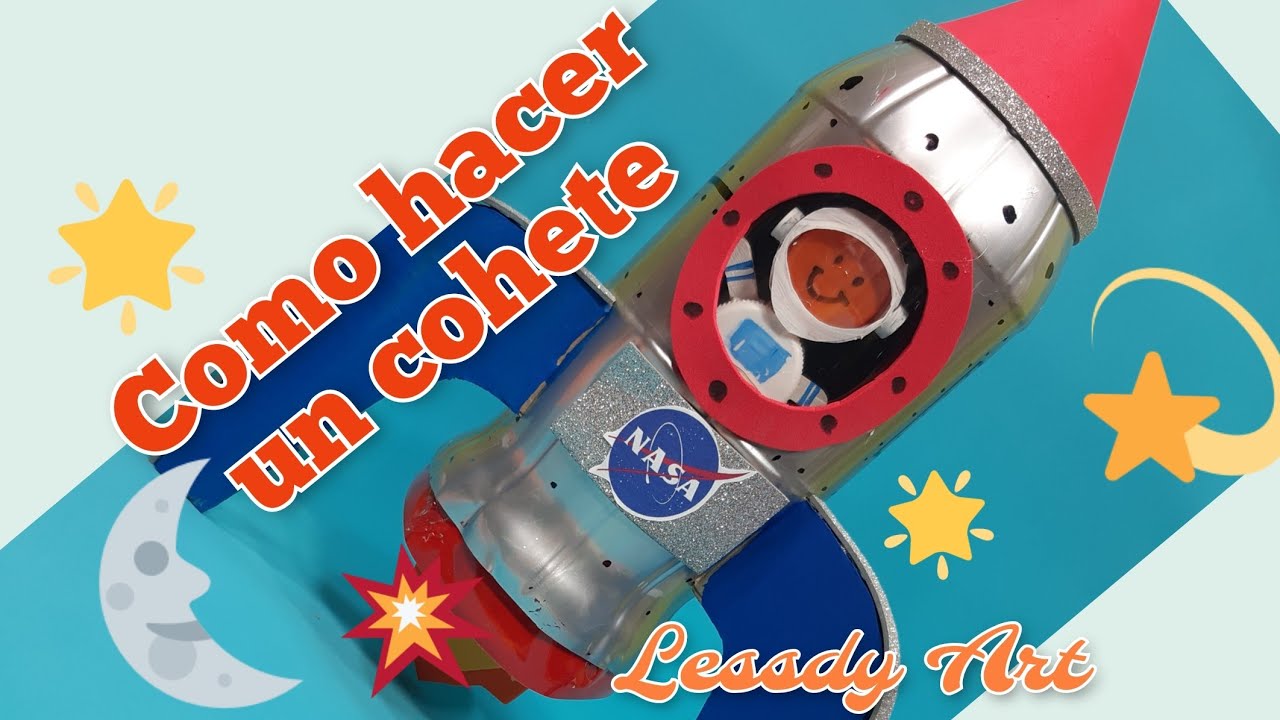 How to make a space rocket from recycled materials