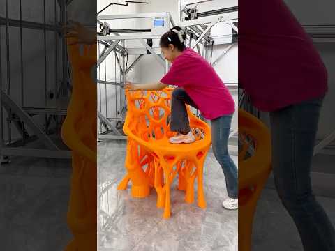 3D printing chair with Dowell 3D printer#3dprinter #machine #3dprinterupgrade #dowell3d