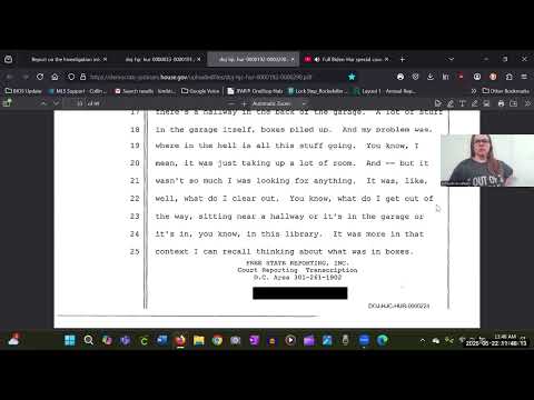Video 8 Biden/Hur interview with transcript and audio