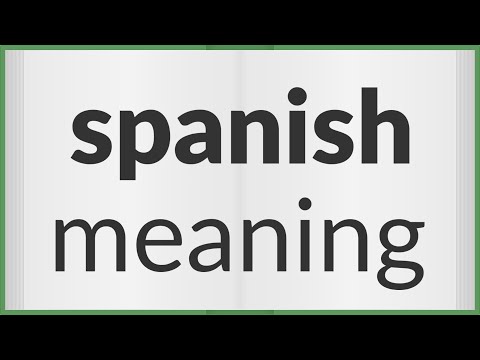 Spanish | meaning of Spanish