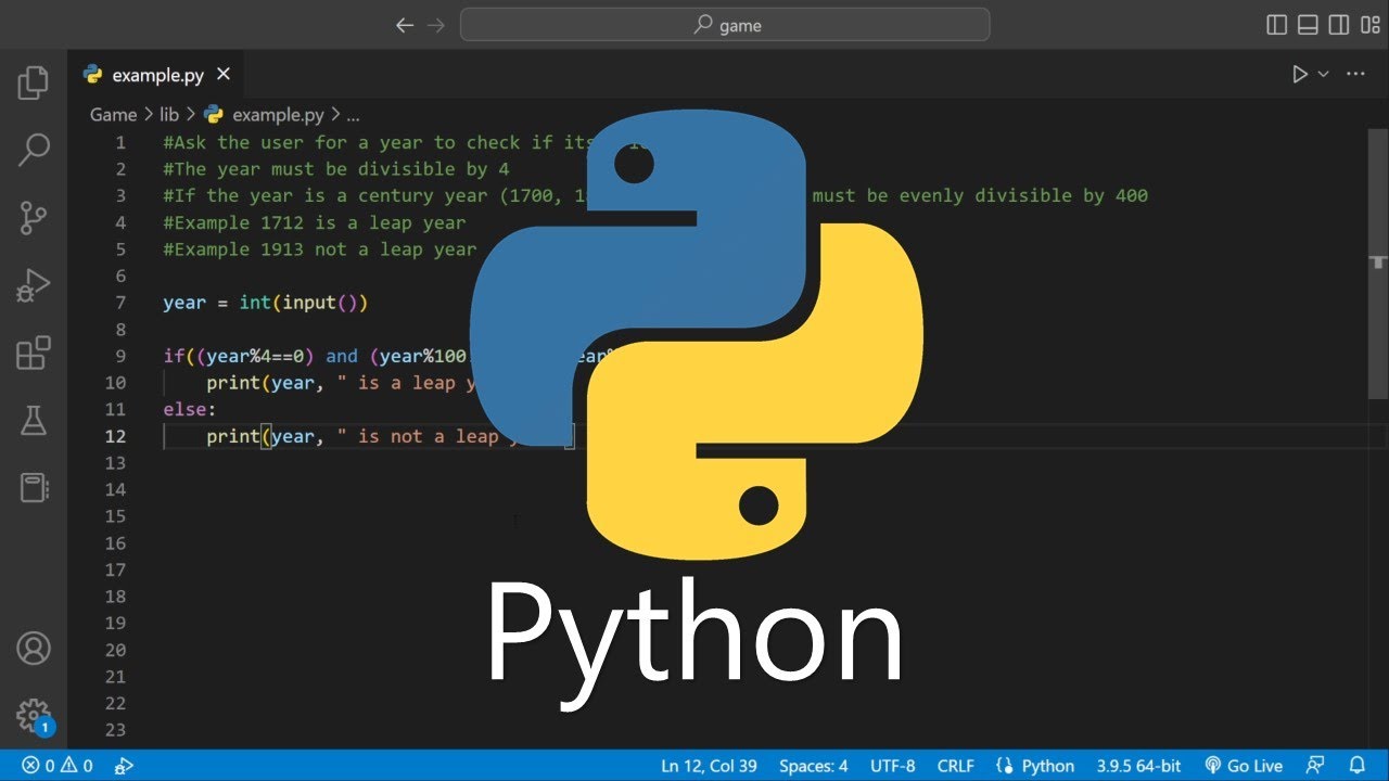 Leap year Python / How to Tutorial
