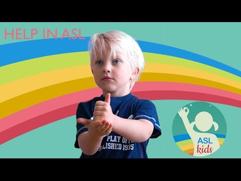 Help in sign language
