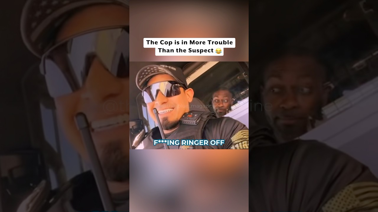 Officer is in big trouble with his wife 😂